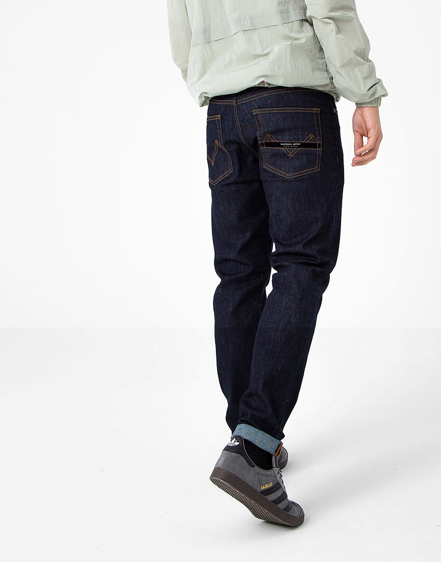 Marshall Artist Slim Tapered Denim Jeans Indigo Rinse Wash – Inocencia