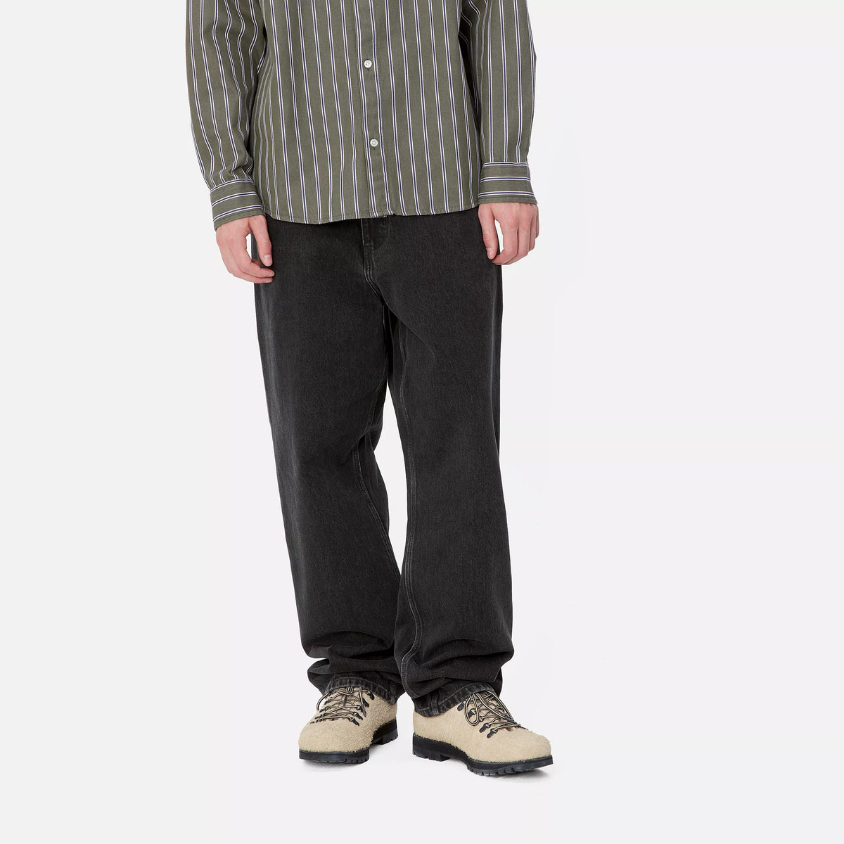 Carhartt WIP Single Knee Denim Pant Black Stone Washed – Inocencia
