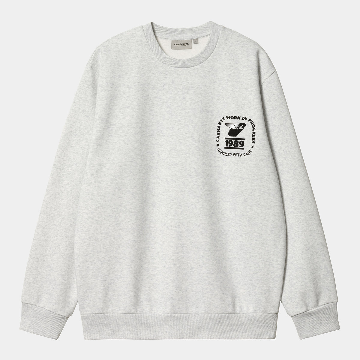 Carhartt WIP Stamp State Backprint Sweat Ash Heather – Inocencia