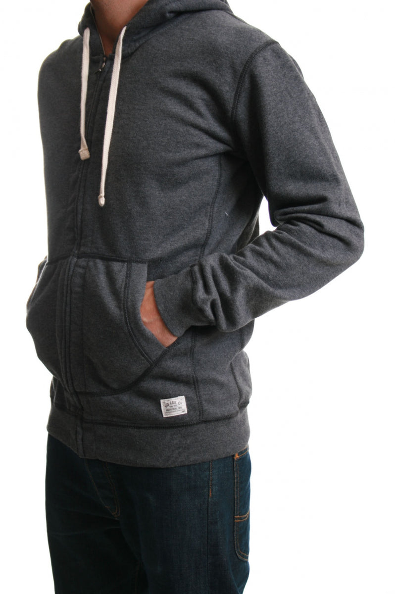 Lee Classic Hooded Zip Top in Dark Grey – Inocencia
