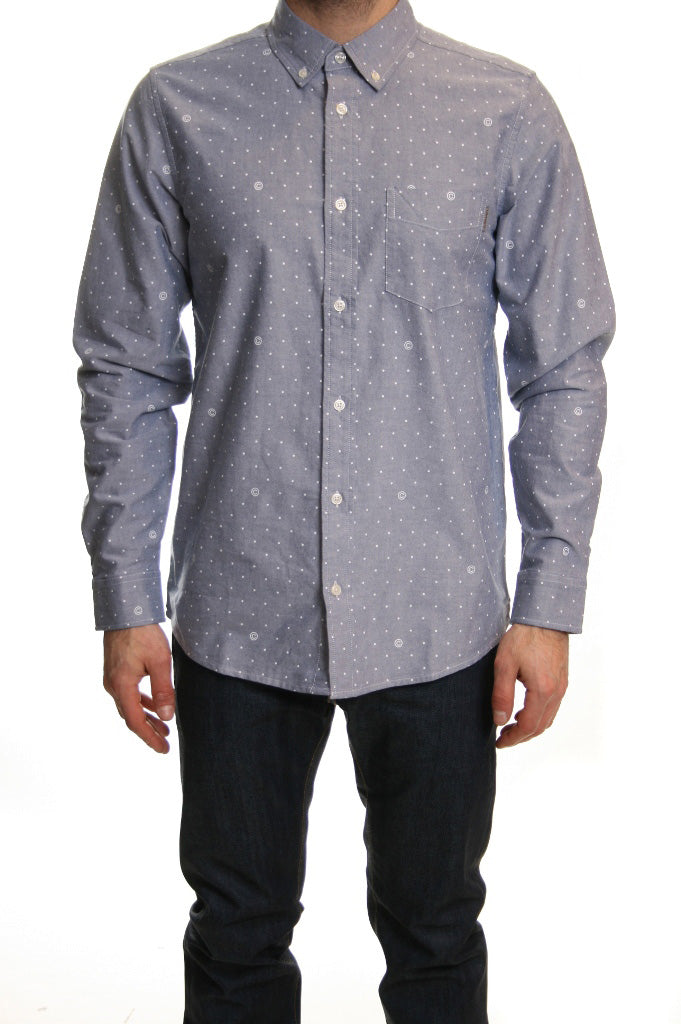 Carhartt Coppel Polka Dot Oxford Shirt in Deep Night – Inocencia