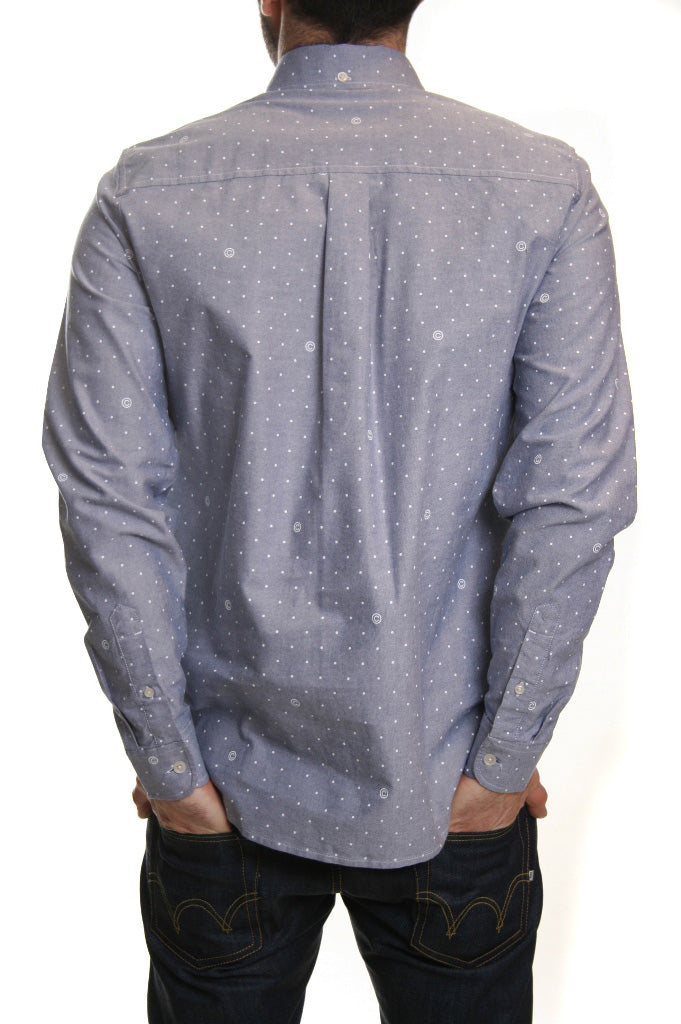 Carhartt Coppel Polka Dot Oxford Shirt in Deep Night – Inocencia
