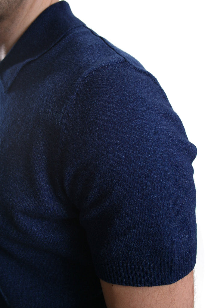 Original Penguin Knitted Polo in True Indigo – Inocencia