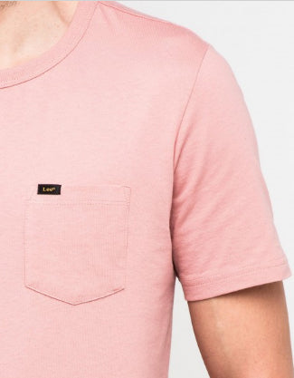 Lee Crew Neck Pocket T Shirt faded Pink – Inocencia